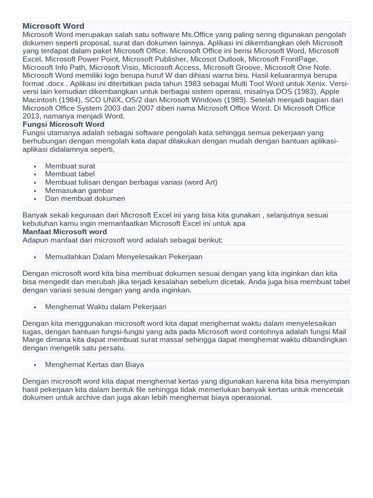 MAteri Lanjutan Microsoft Word | PDF | Karier & Perkembangan