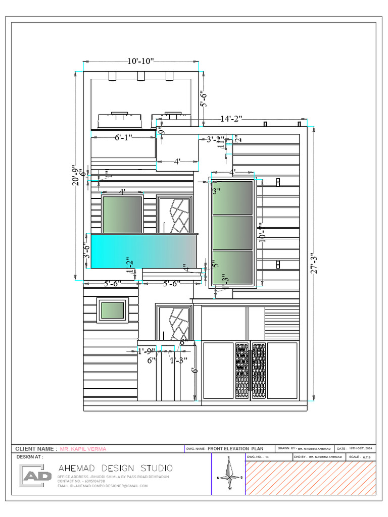Front Elevation Plan | PDF