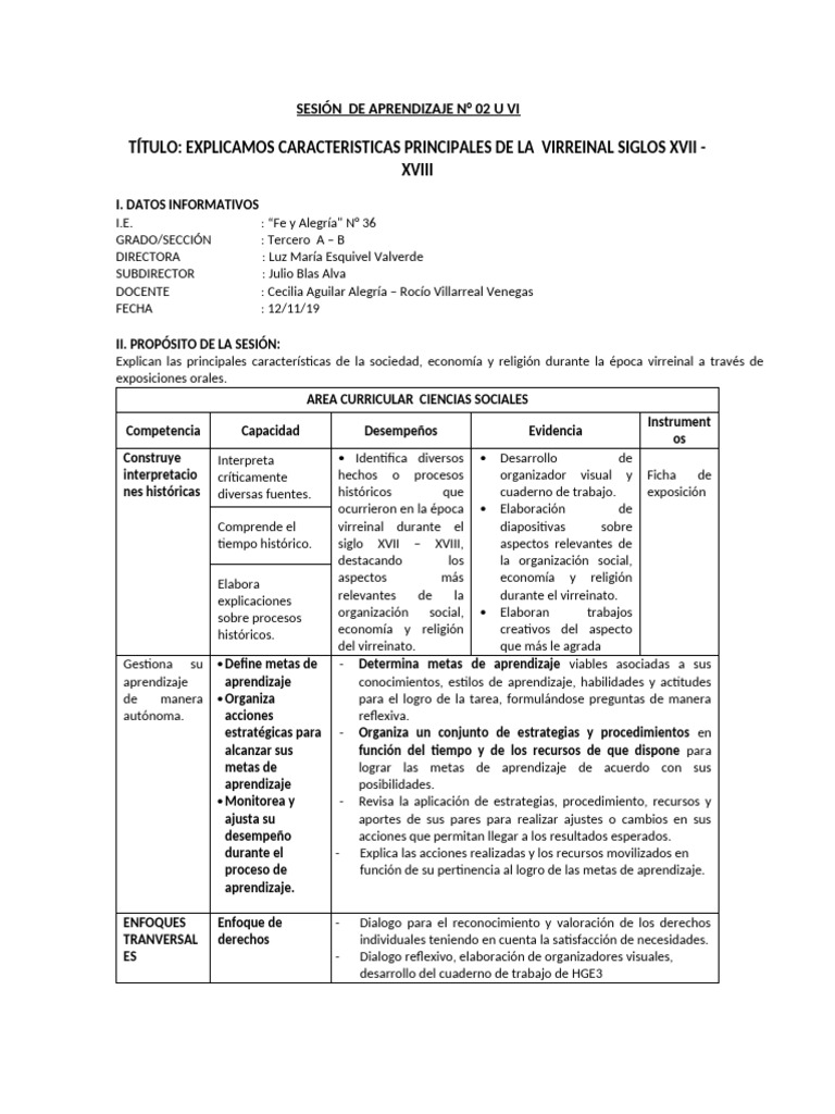 Hge3 Sesion2 U6 | PDF | Aprendizaje | Cognición