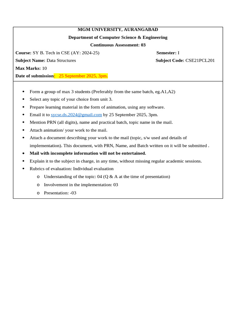 CA3 Problem Statement | PDF | Art | Technology & Engineering