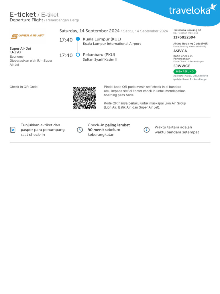 Ikhwanul Mujahidin-KUL-EJWWGE-PKU-FLIGHT - ORIGINATING | PDF