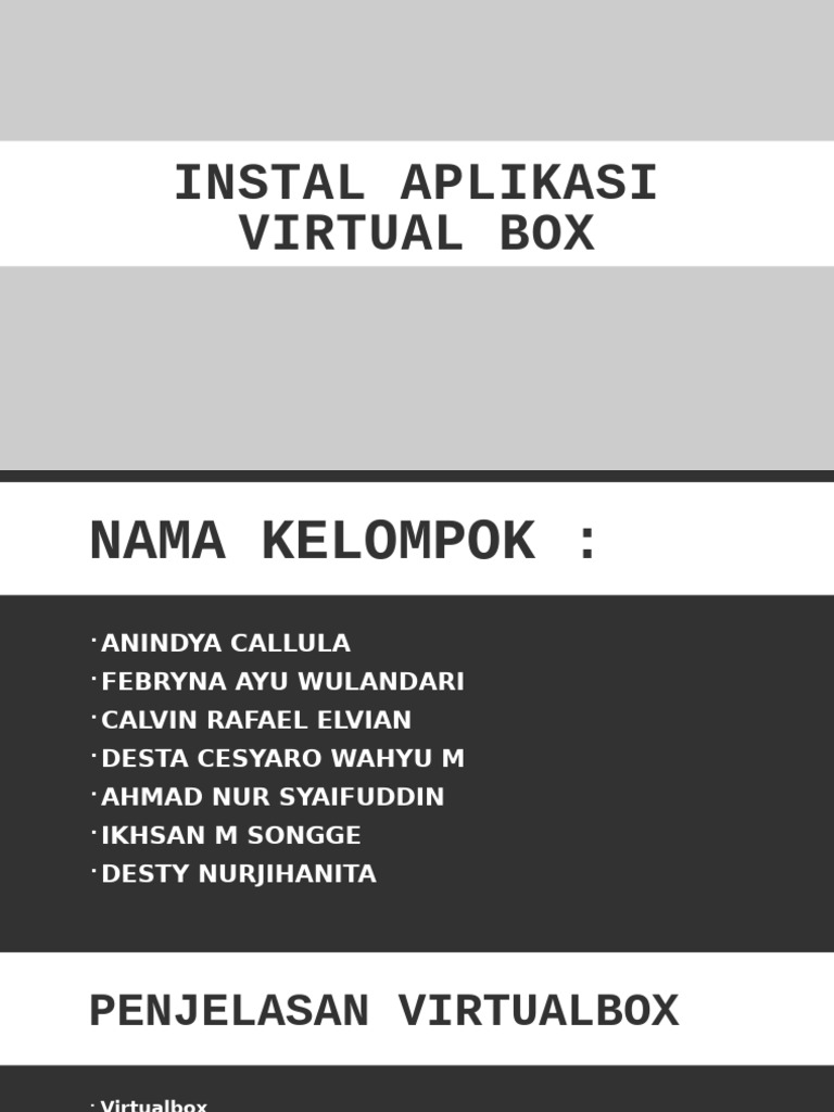 Presentasi 5 Virtualbox | PDF