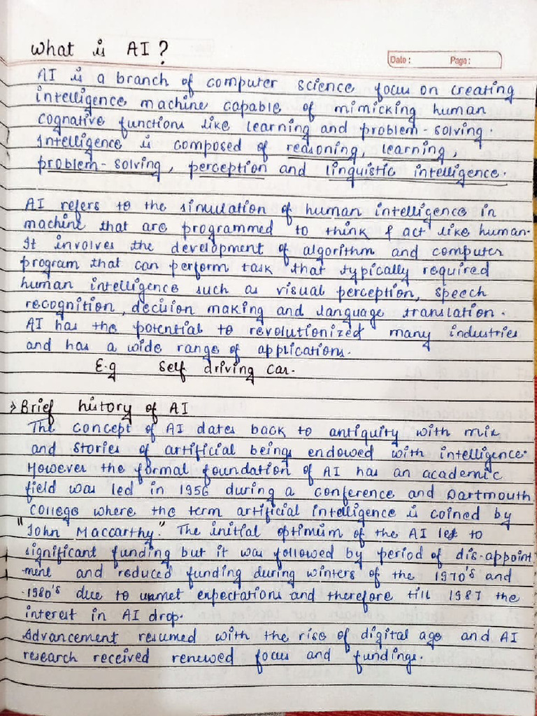 AI Chapter 1 Part 1 | PDF