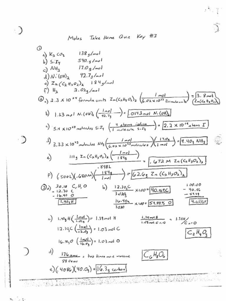Key Mole THQ 3 | PDF