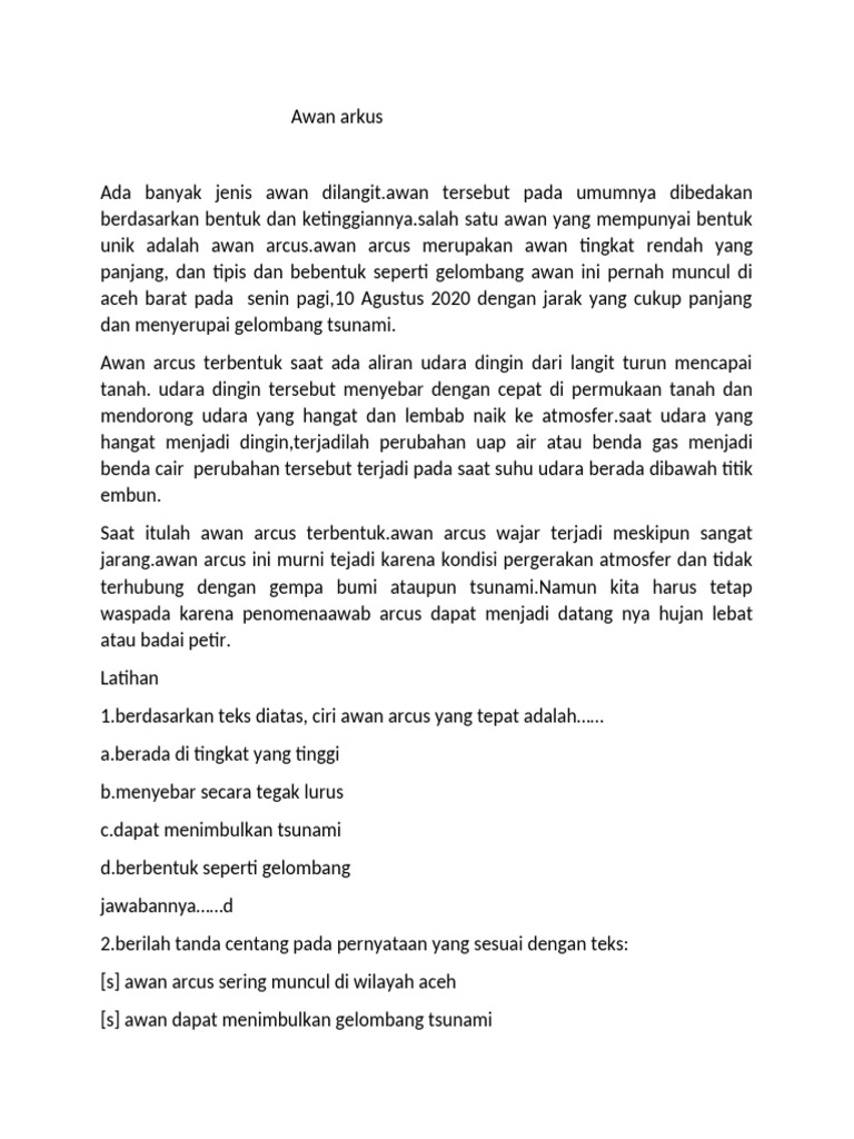 Awan Arkus | PDF