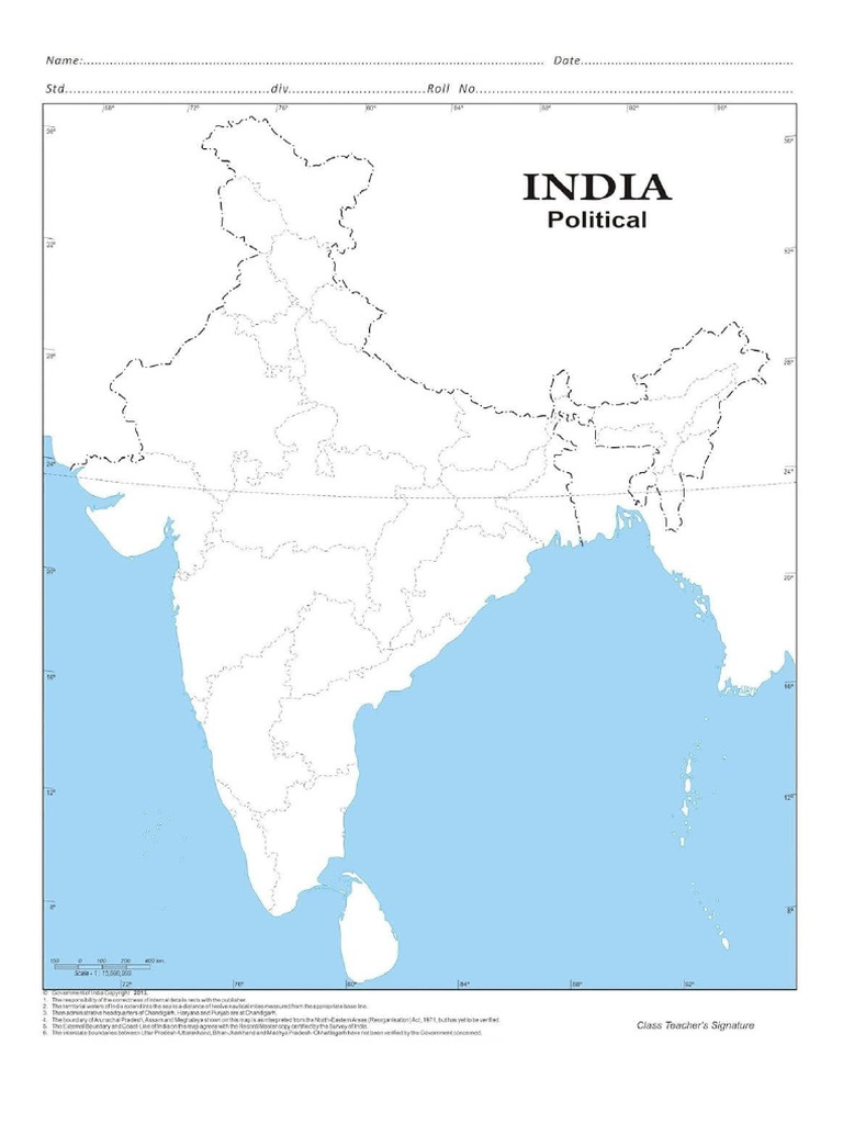 Indian Political Map | PDF