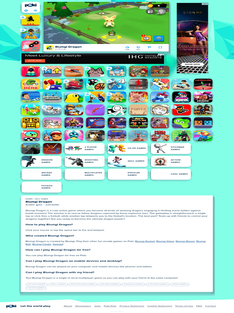 BLUMGI DRAGON - Play Online For Free! Poki | PDF | Gaming | Video Game Design