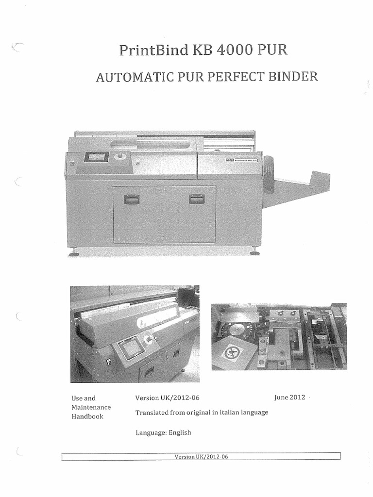 KB 4000 PUR Machine | PDF