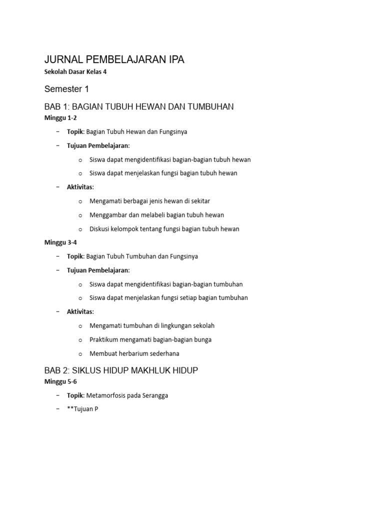 Jurnal Ipa SD | PDF | Kajian Bahasa Asing