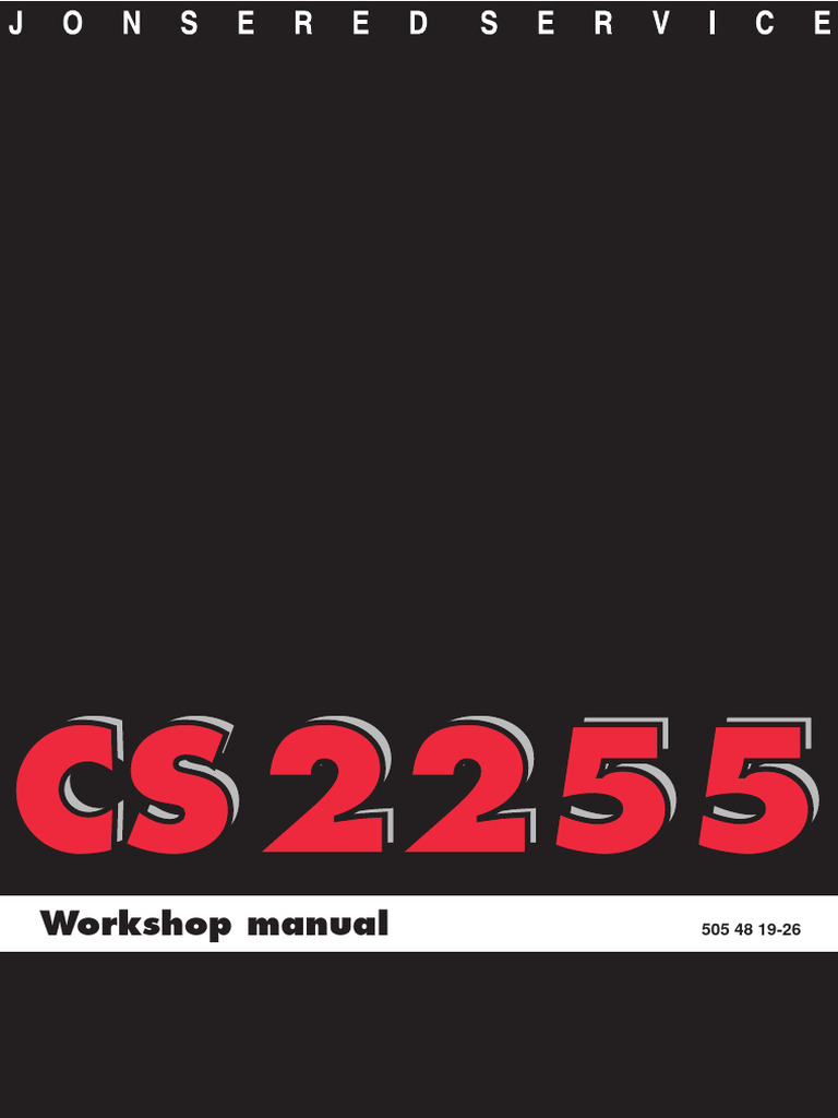 Jonsered CS 2255 Workshop Manual | PDF | Carburetor | Throttle