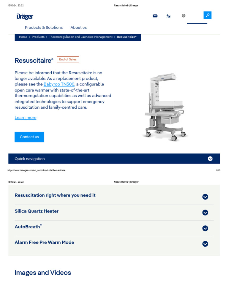 Resuscitaire® _ Draeger | PDF | Equipment | Medicine