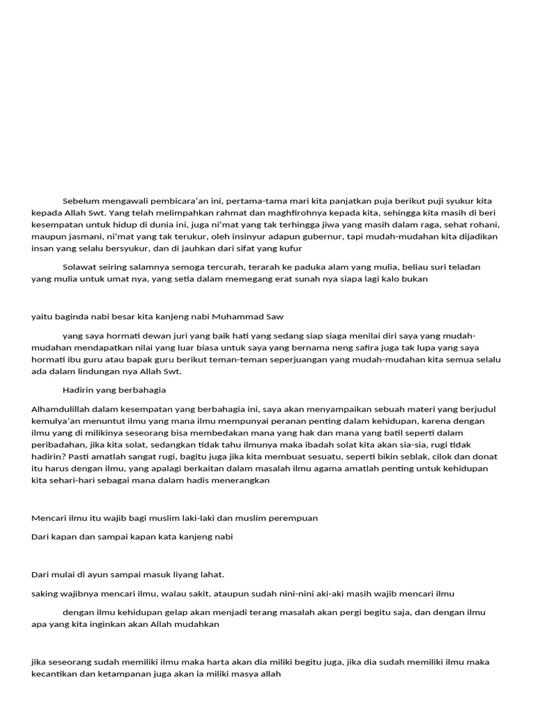 Ceramah Safira | PDF