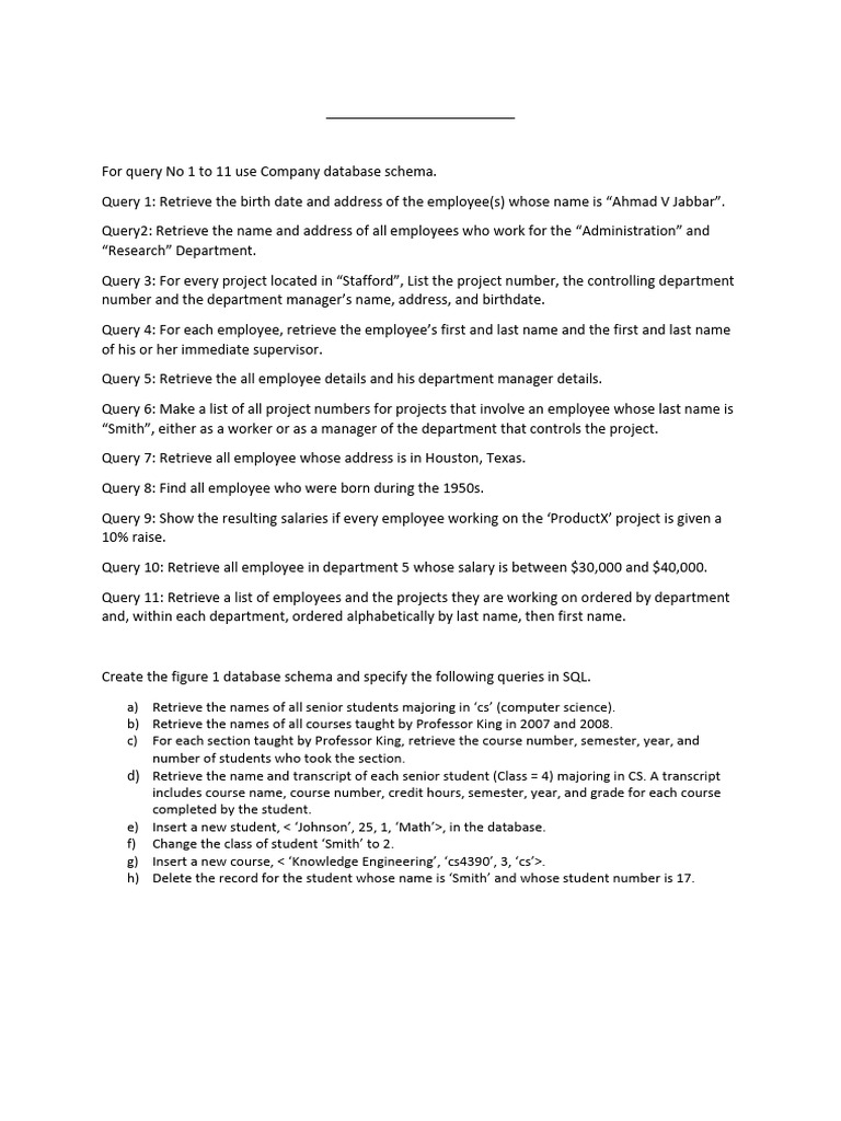 Exercise SQL | PDF | Career & Growth | Teaching Methods & Materials