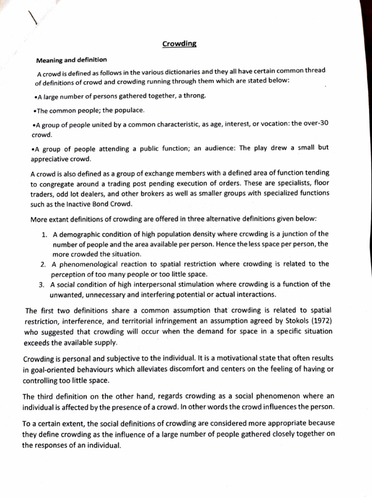 Crowding Theories | PDF | Feeling | Perception