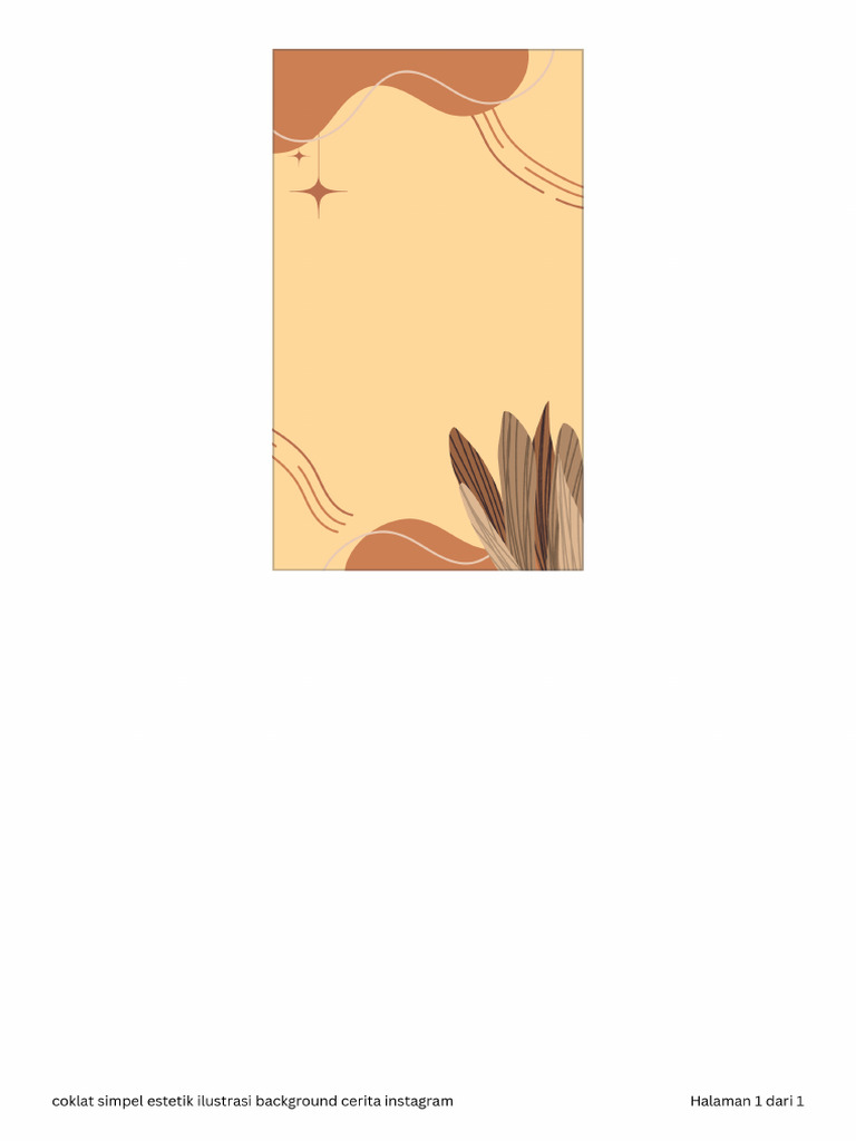 Coklat Simpel Estetik Ilustrasi Background Cerita Instagram - 20241024 ...