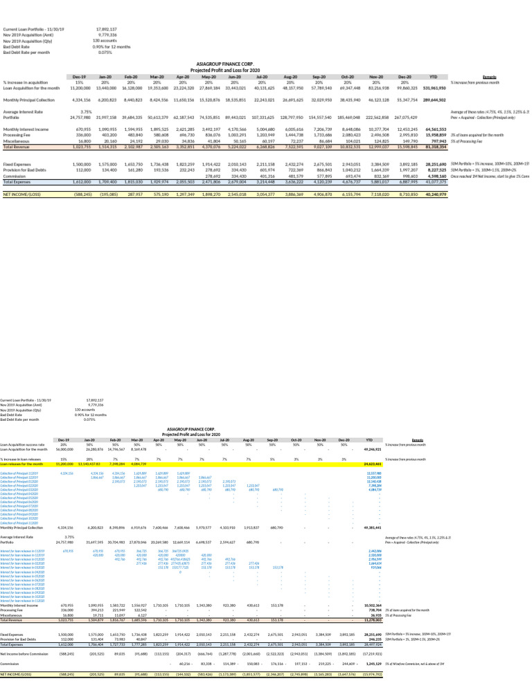 Profit and Loss Statement for 2021 | PDF | Bad Debt | Income Statement