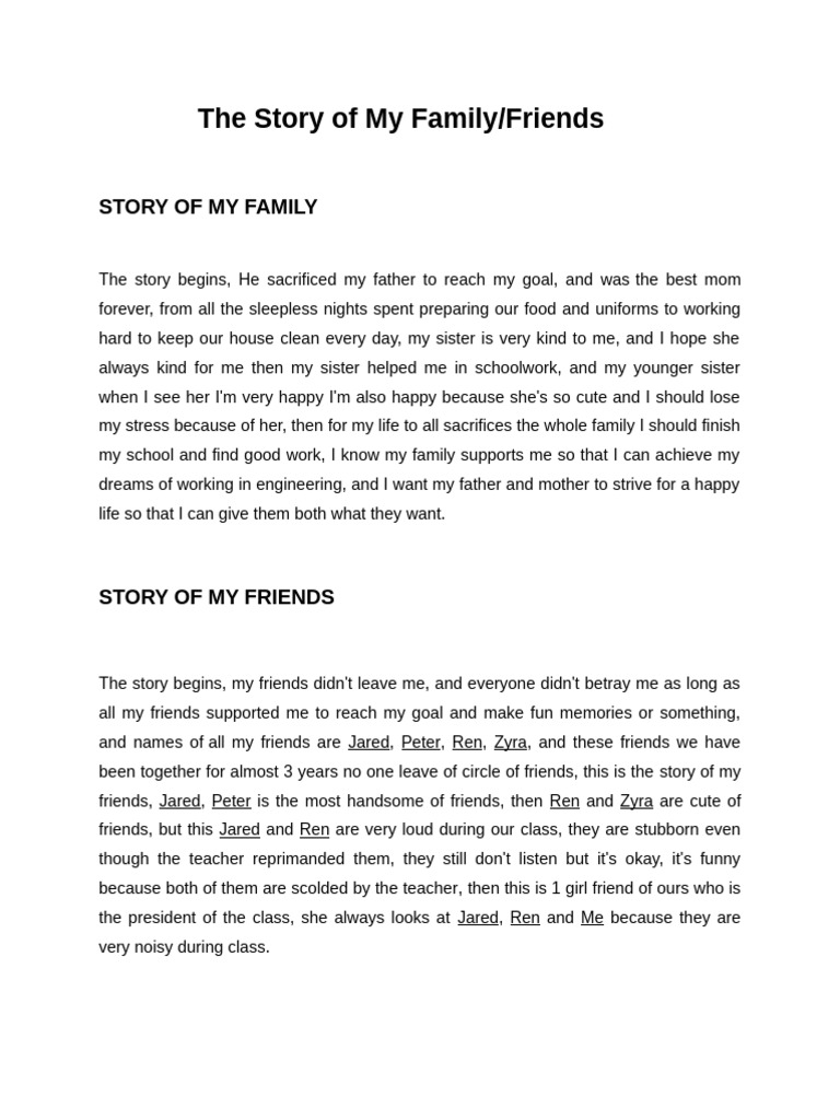 The-Story-of-My-Family | PDF