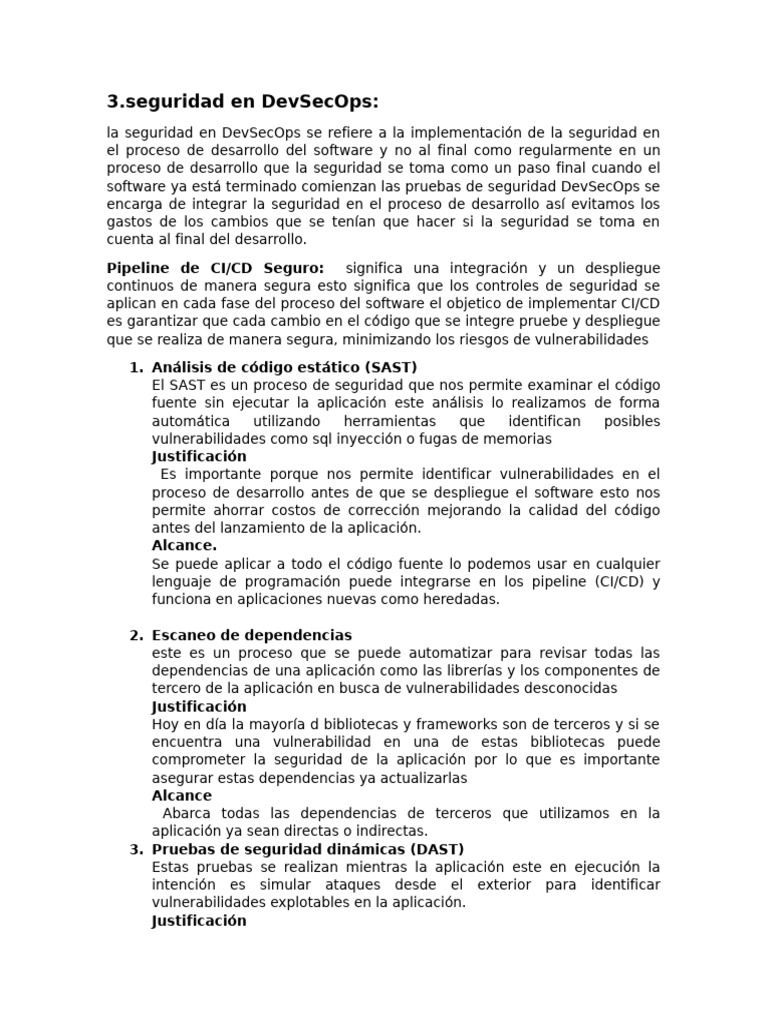 Seguridad en DevSecOps | PDF | Ingeniería Informática | Ingeniería de ... Seguridad en DevSecOps | PDF | Ingeniería Informática | Ingeniería de ...