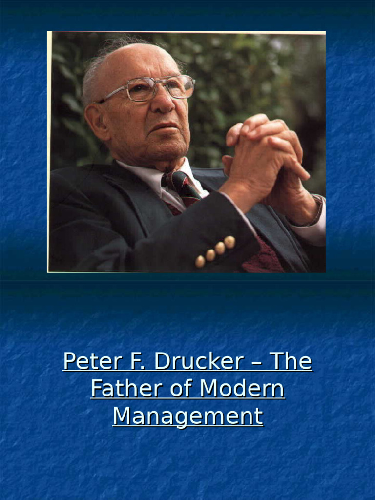 Vdocuments - MX Peter Drucker 5584480e68075 | PDF | Strategic Management | Business Economics