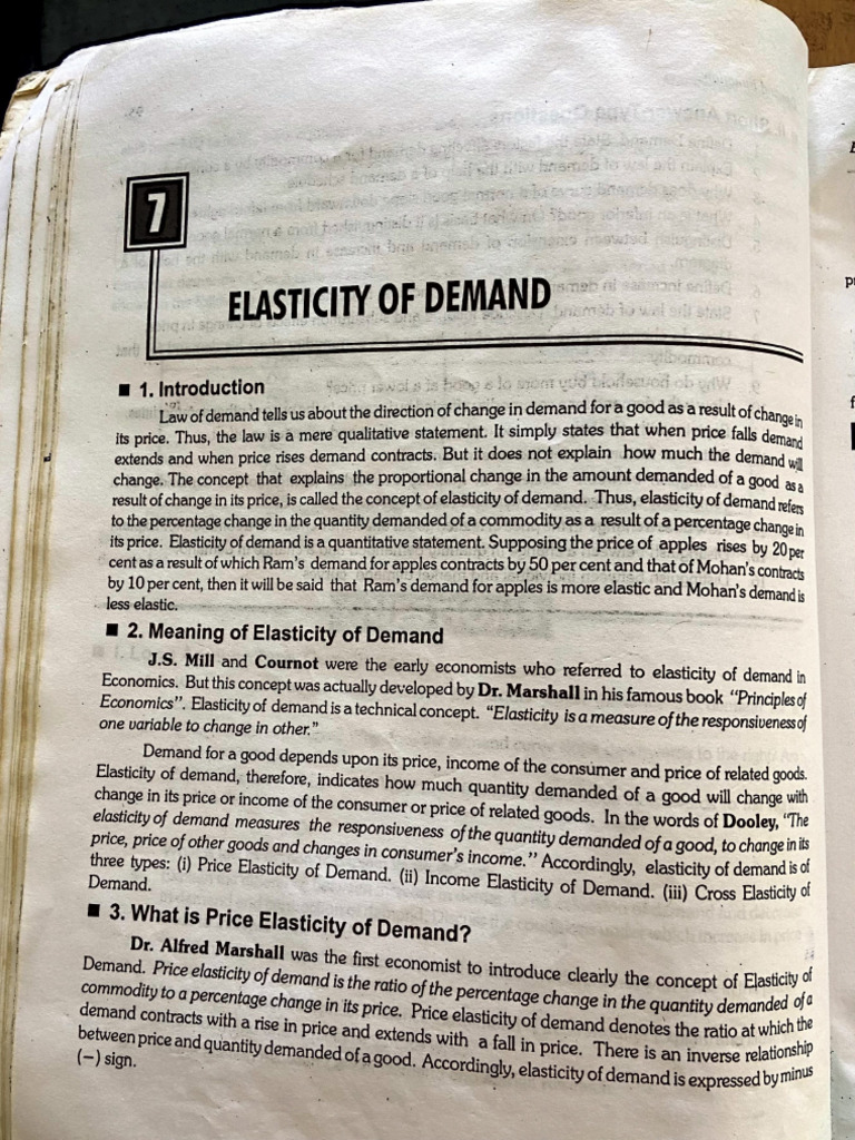ELASTICITY of DEMAND | PDF