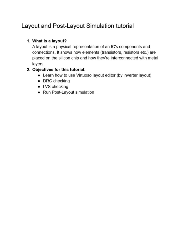 Cadence Virtuoso Layout Tutorial Pdf Mosfet Electronic Circuits