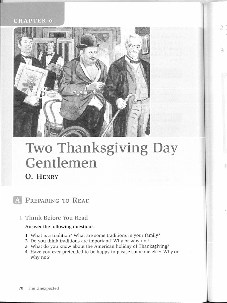Discovering Fiction 1-Chapter 6 Two Thanksgiving Day Gentlemen | PDF