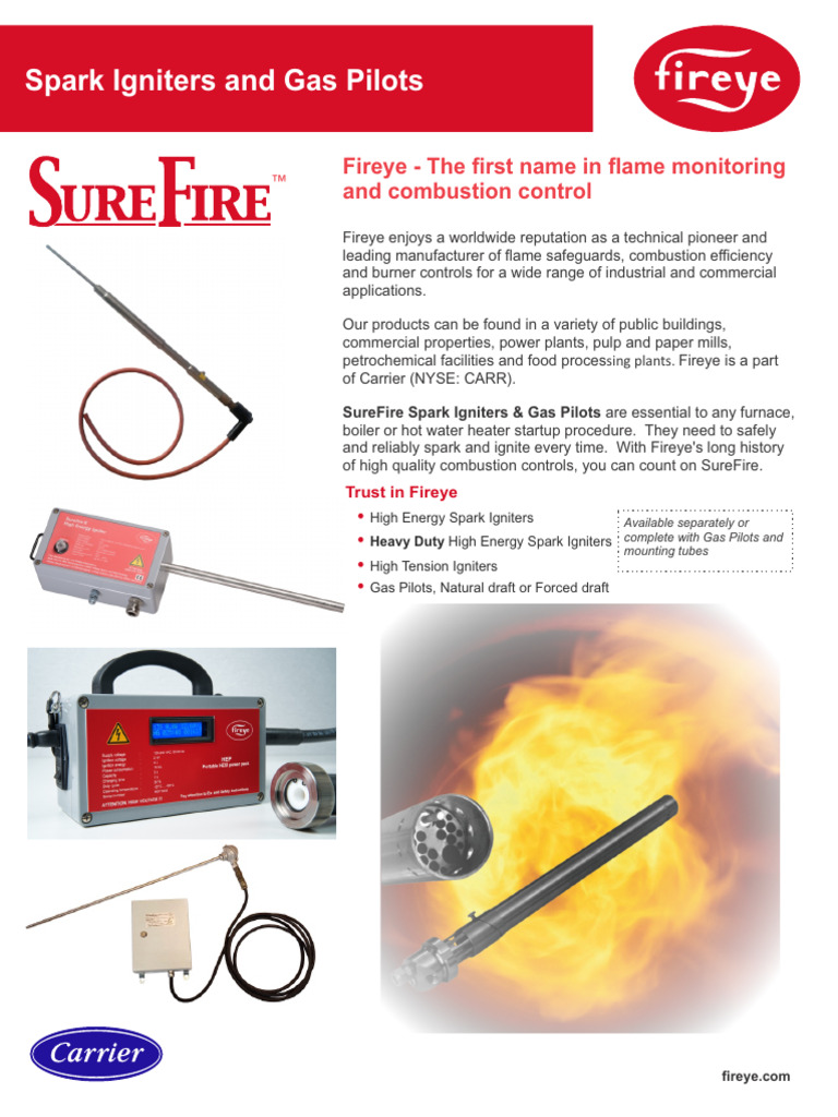 (Surefire) Spark Igniters and Gas Pilots Brochure - SF 2020 BRO | PDF ...