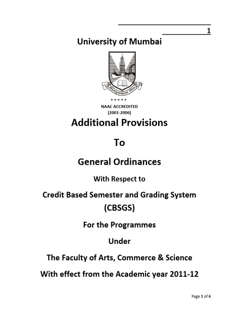 CBCS Final For Upload | PDF | Academic Term | Academia