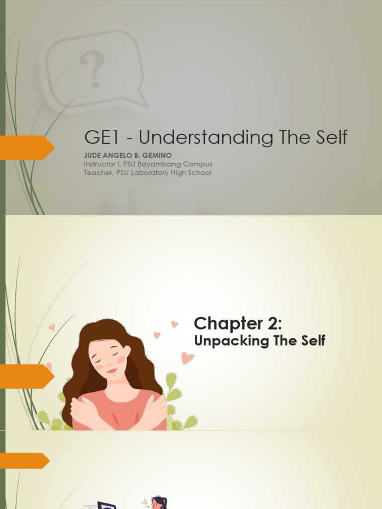 Understanding The Self Chapter 2 Lesson 1 and 2 | PDF | Birth Control ...
