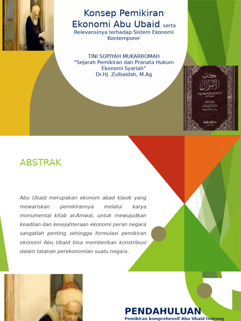 Pemikiran Ekonomi Abu Ubaid | PDF | Sejarah