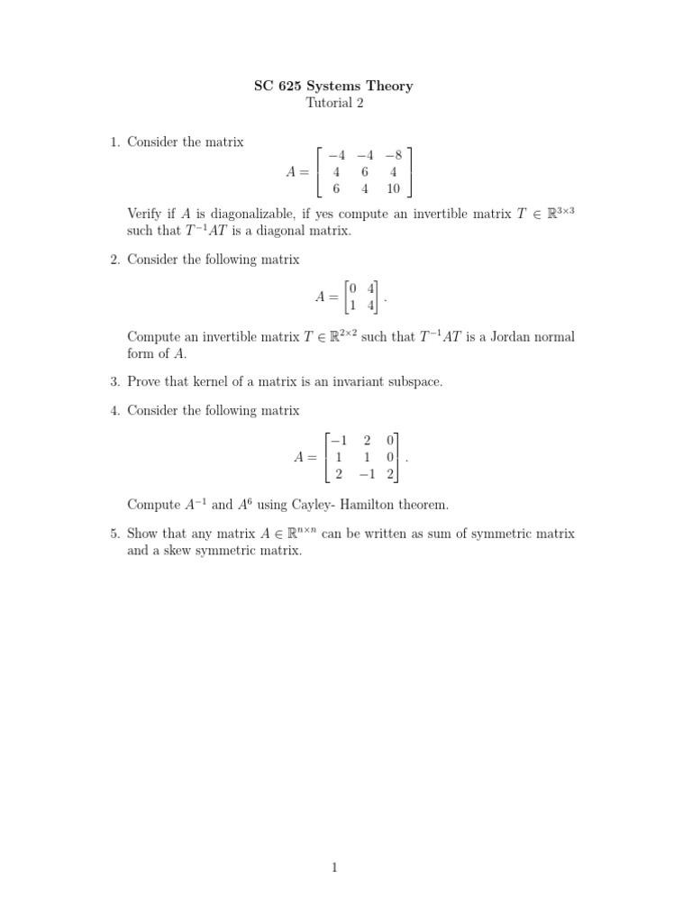 SC 625 Tutorial 2 | PDF