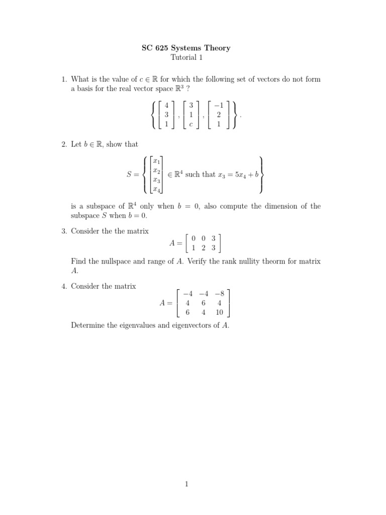SC 625 Tutorial 1 | PDF