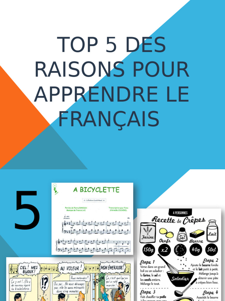 5 Raisons d'Apprendre le Français | PDF