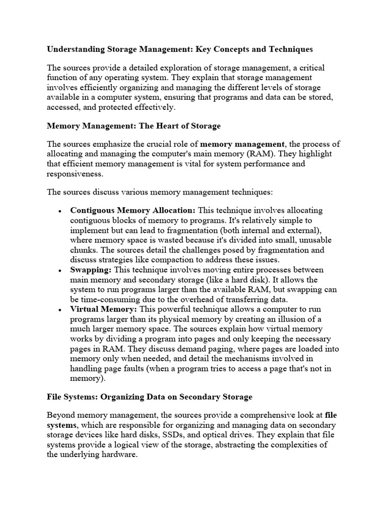 Understanding Storage Management | PDF | Computer Data Storage | Computer File