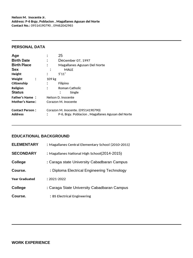 Nelson Resume | PDF