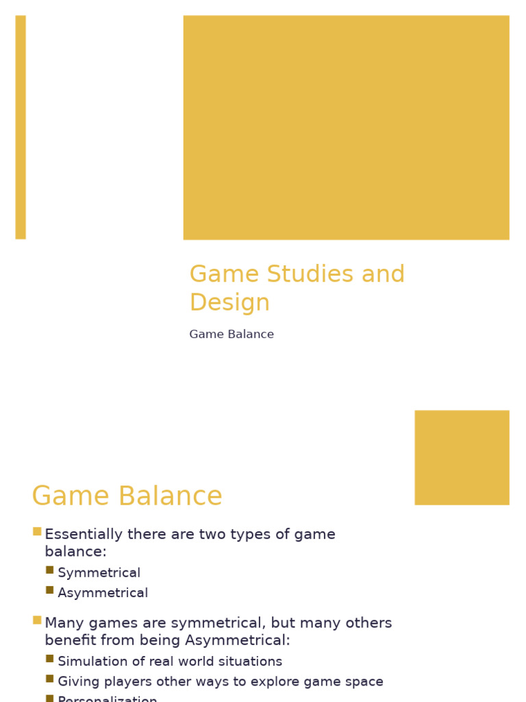 Understanding Game Balance Techniques | PDF | Sports & Recreation