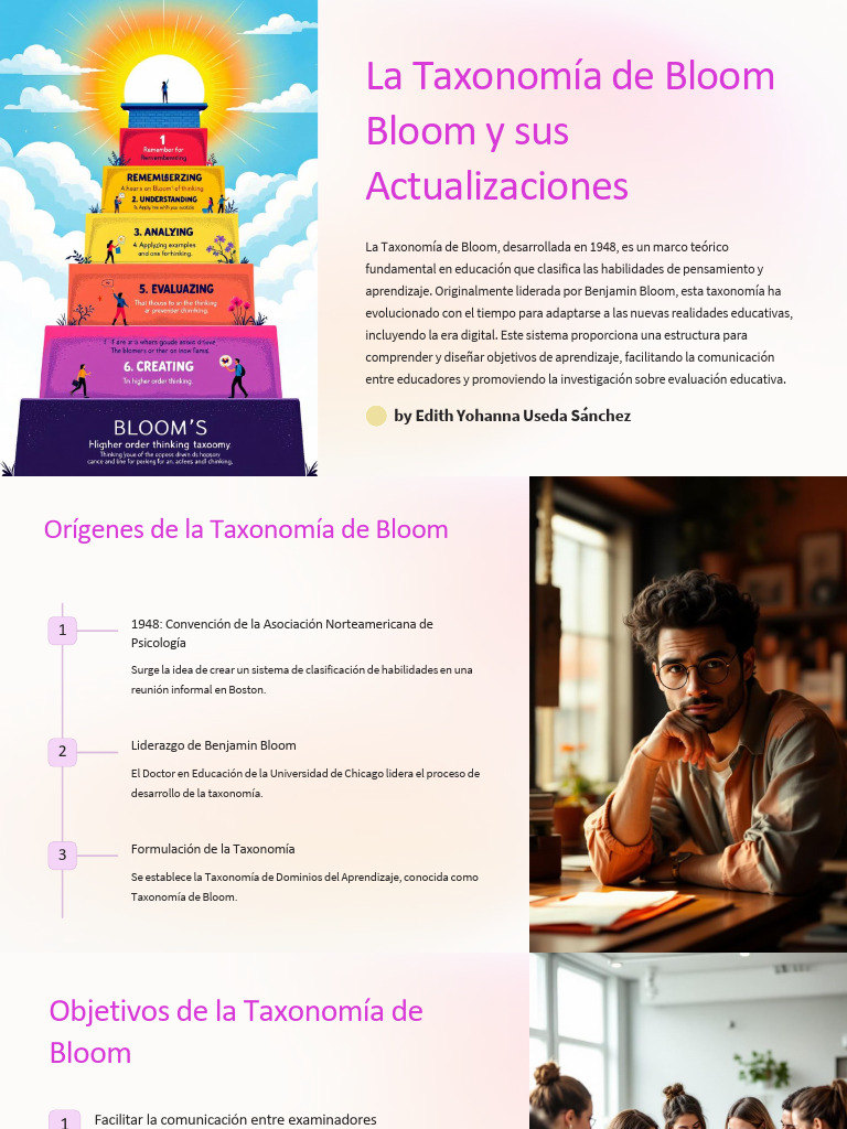 La Taxonomia de Bloom y Sus Actualizaciones | PDF | Aprendizaje | Blog