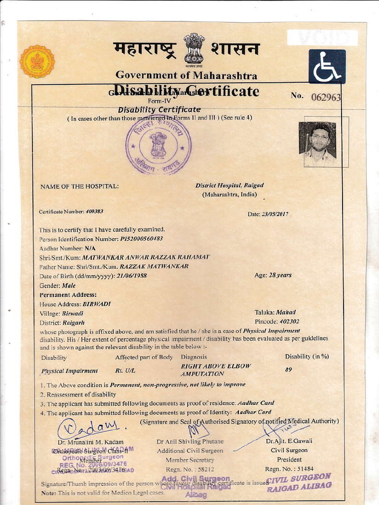 Handicapped Certificate | PDF | Social Science | Science & Mathematics