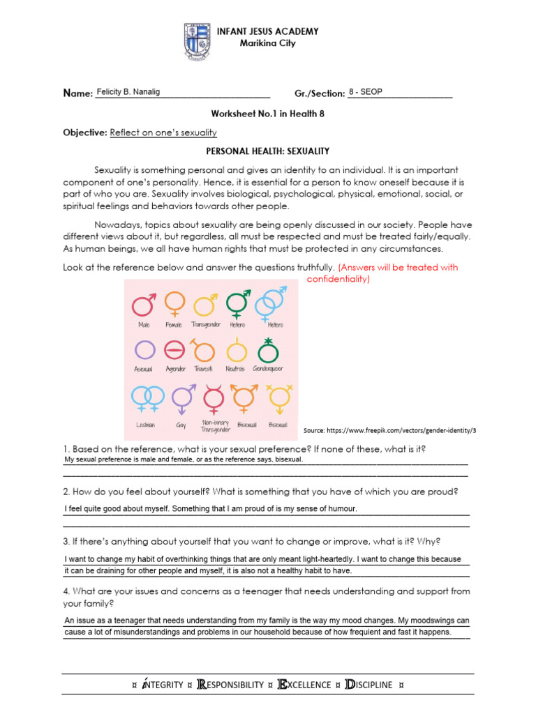 Health 8 - Asynch Activity#1 - July 30-Aug.2 Finish | PDF | Human ...