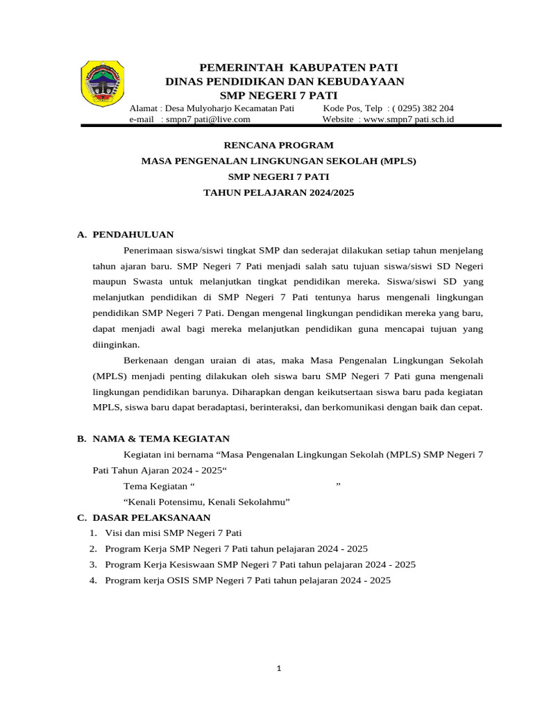 Panduan MPLS 2024 | PDF | Kesehatan Holistik