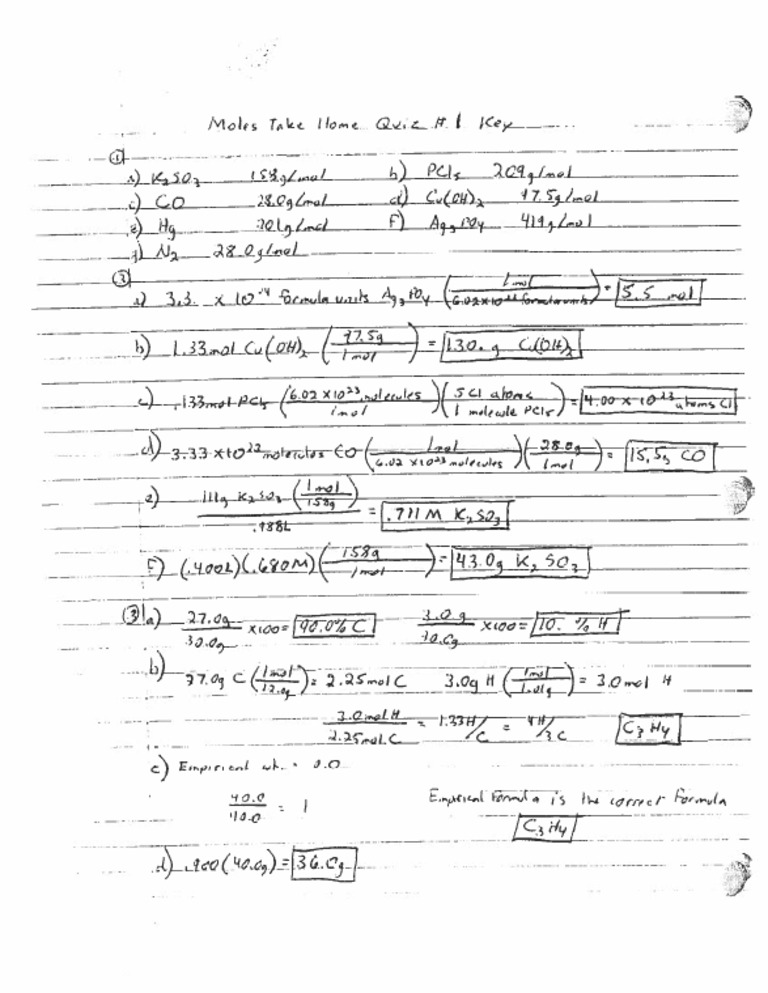 Key Mole THQ 1 | PDF