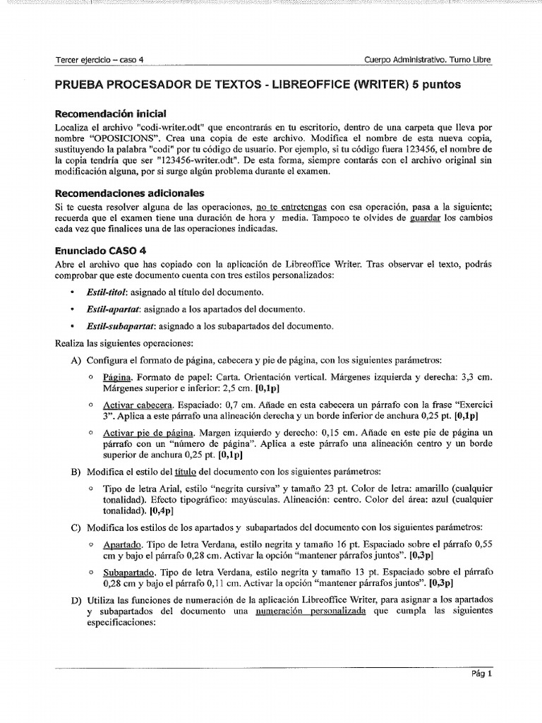 Administrativo Caso PR Informatica 04 | PDF