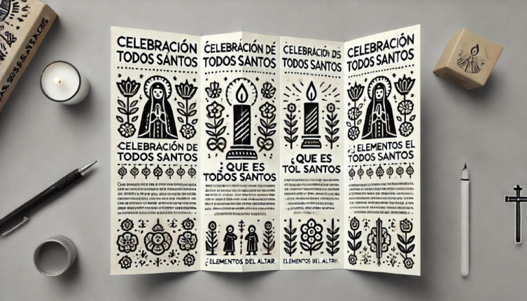 Triptico Todos Santos Simple | PDF