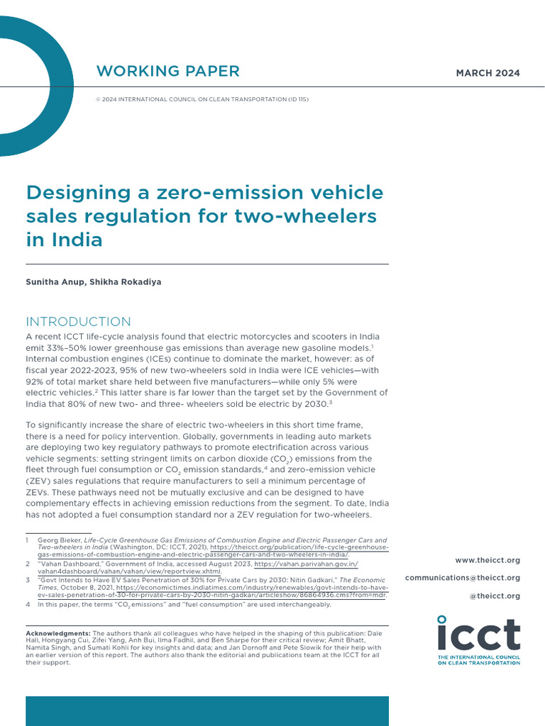 ID 115 - ZEV Mandate Paper Final | PDF | Electric Car | Electric Vehicle