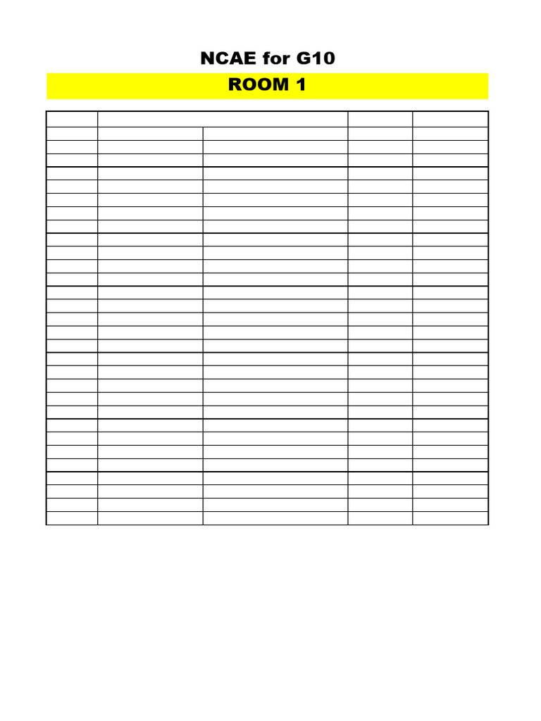 NCAE-Masterlist-1 | PDF