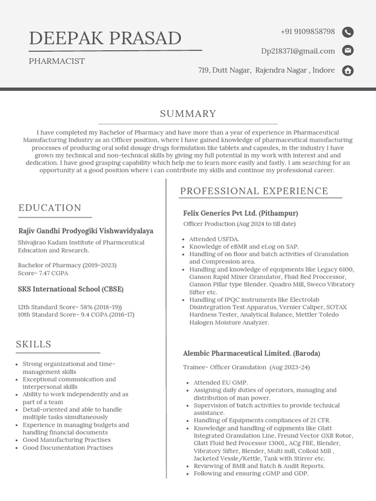 DEEPAK PRASAD 2024 | PDF | Tablet (Pharmacy) | Pharmaceutical Sciences