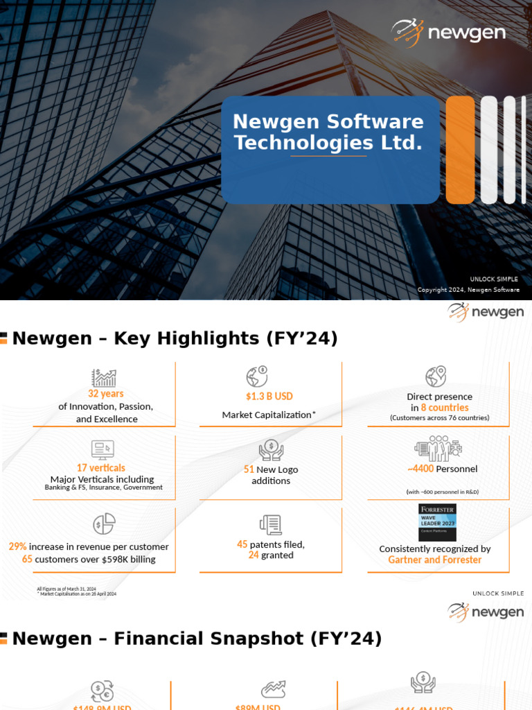 Newgen Software -- Corporate Brochure | PDF | Cloud Computing | Internet & Web