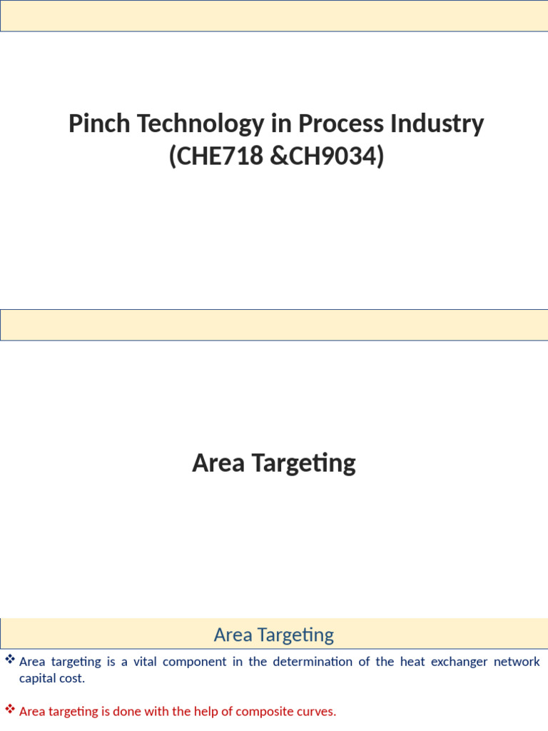 Pinch Technology4_Area Targetting | PDF | Heat | Heat Transfer