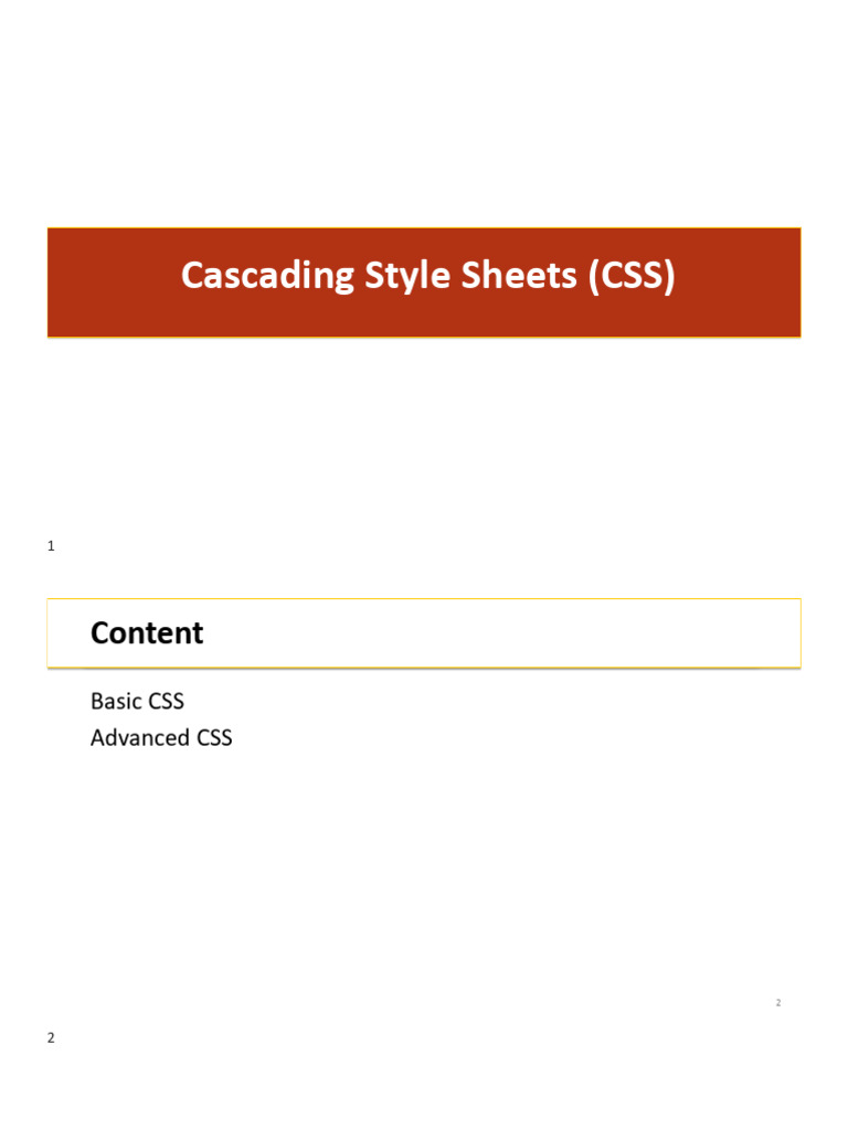 Handout 03. CSS | PDF | Html Element | Html Handout 03. CSS | PDF | Html Element | Html