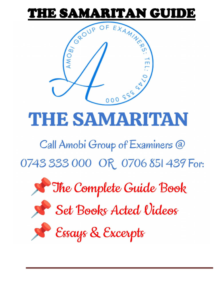 The Samaritan Guide Pdf